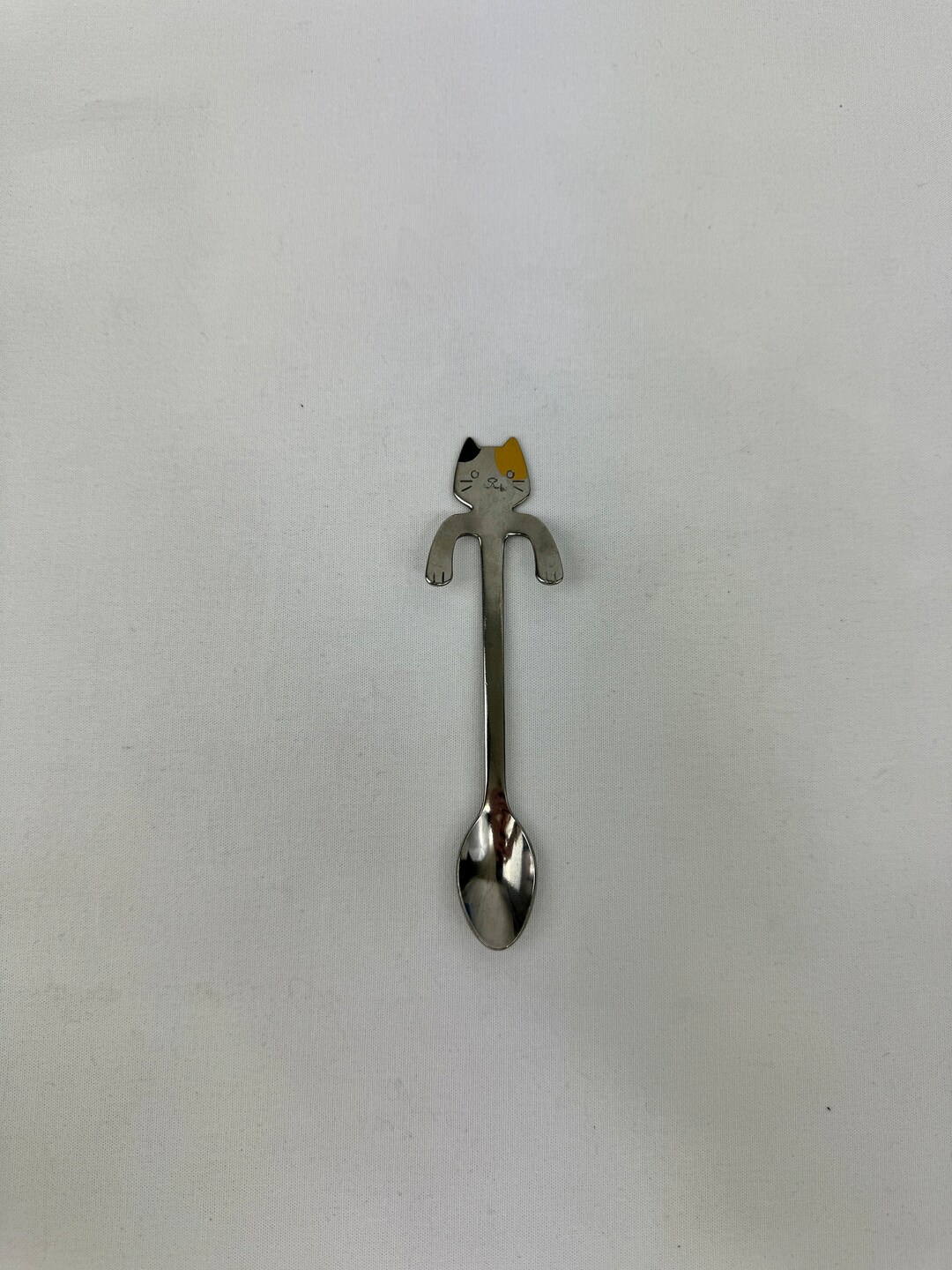 Stainless Steel Novelty Cat Spoon / Mug Rest Spoon / Calico Cat Spoon ...