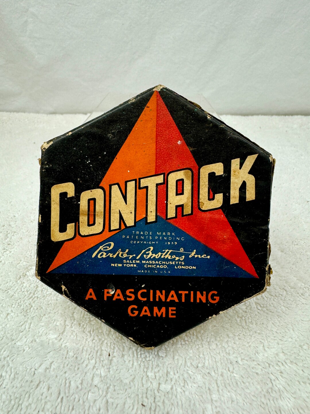 Vintage 1939 Contack Matching Game by Parker Brothers / Vintage Board ...