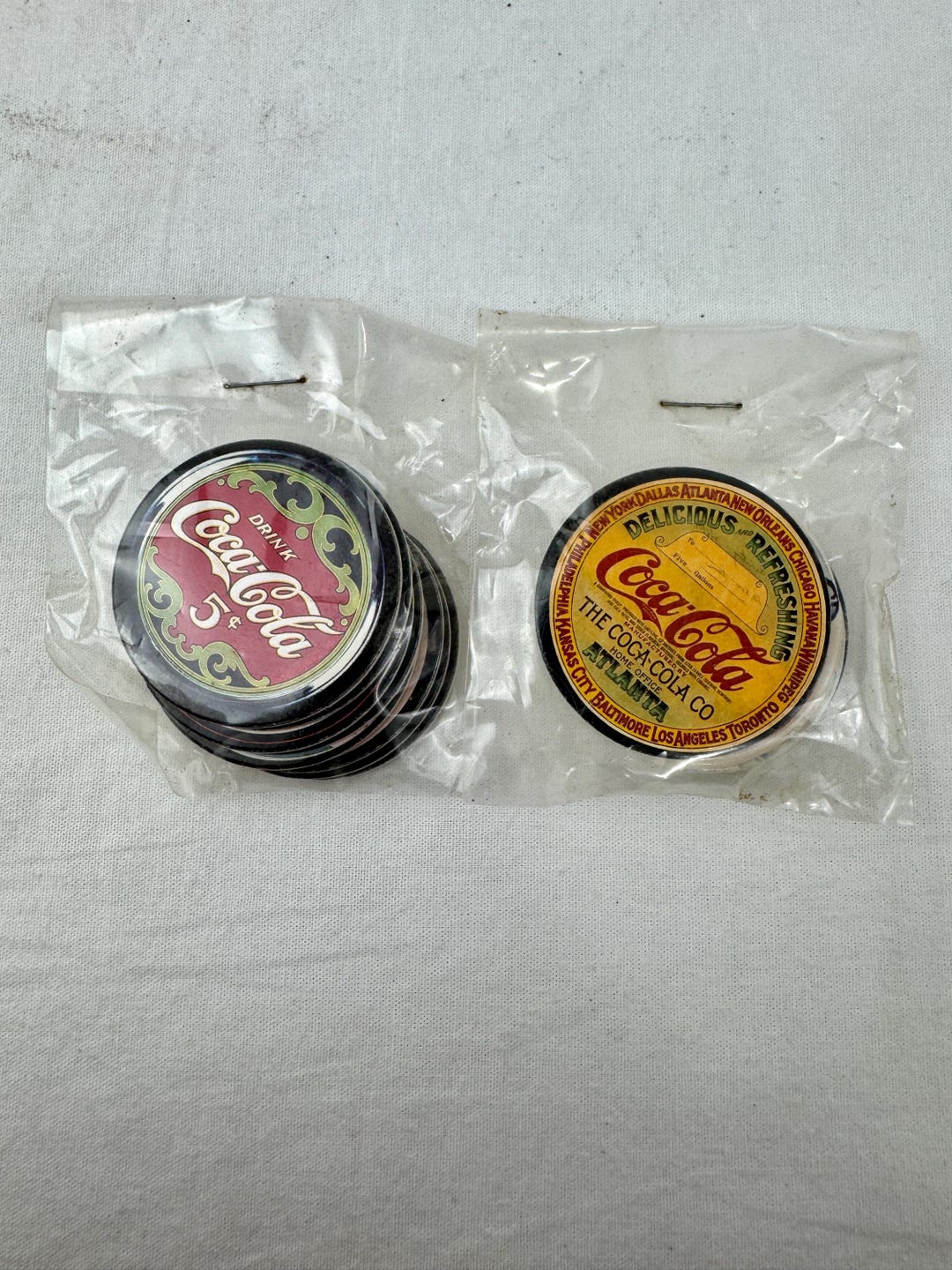 NOS 1990s Coca-cola Pogs / Milk Caps Game / Coca-cola Advertisement - Etsy