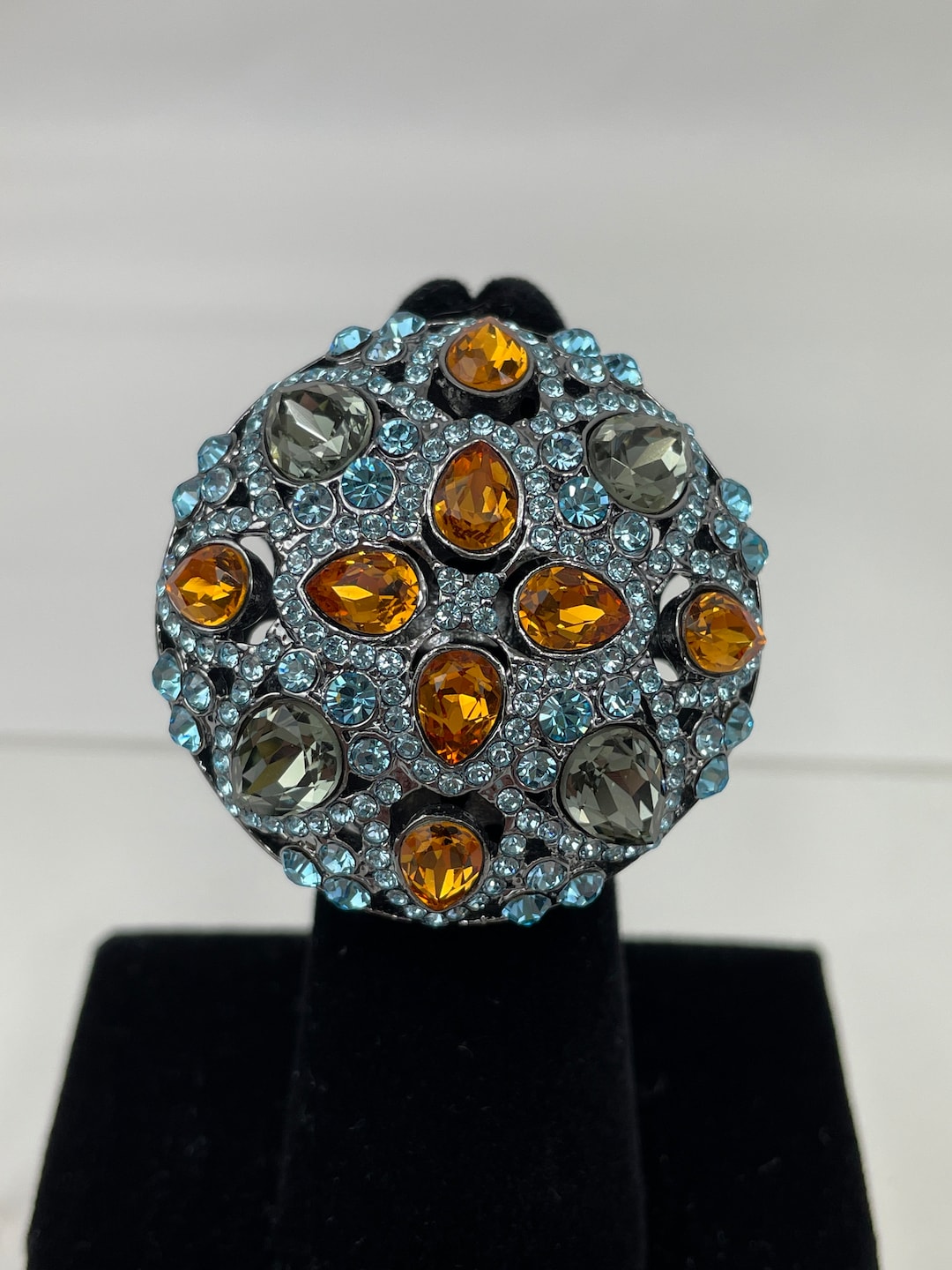 Joan Boyce Crystal Pave Ultra-statement Cocktail Ring Ring, Size 5.75 ...