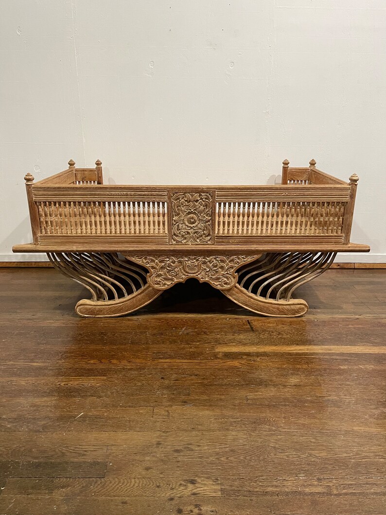 Beautiful Indian Carved Teak Howdah Elephant Saddle Bench - Etsy