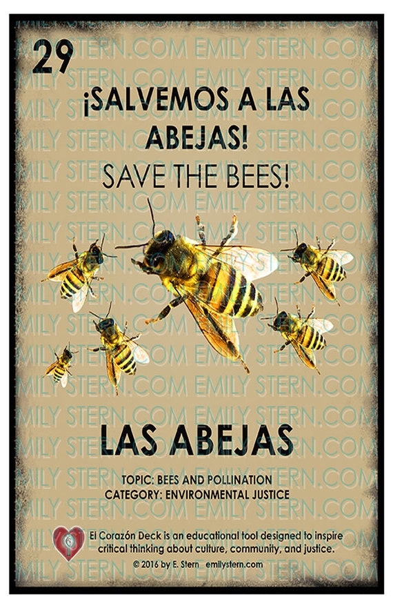 LAS ABEJAS: Save the Bees POSTER - Etsy