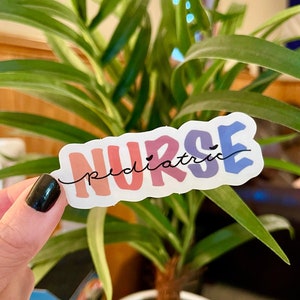 Pediatric Nurse Sticker | Cute Die Cut Vinyl PEDS RN Sticker - Etsy