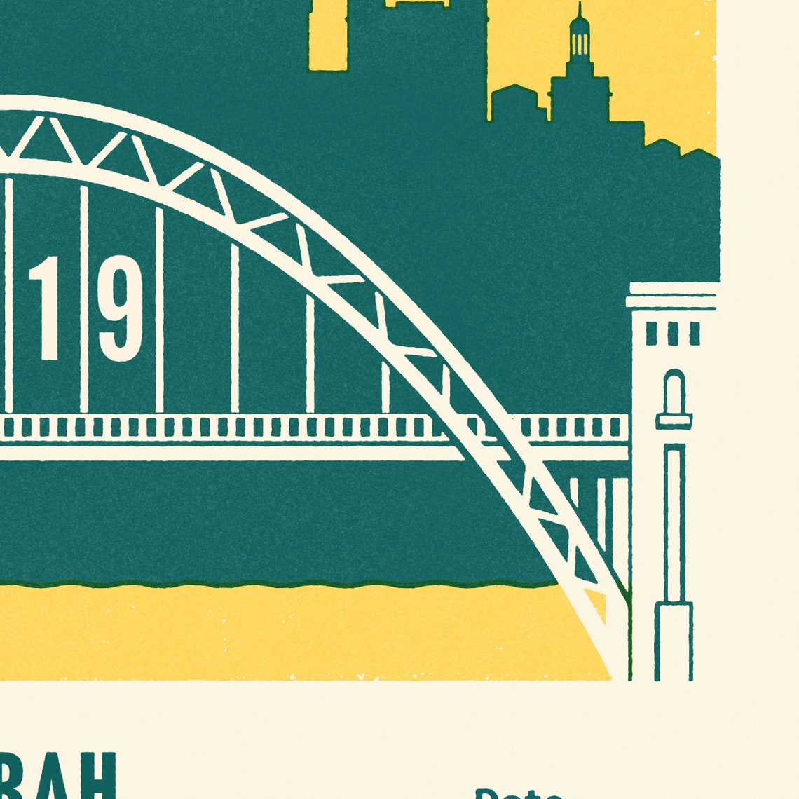 Great North Run Personalised Print (frame Not Included) – Gift for ...