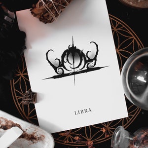 Gothic Home Decor, Libra Zodiac Sign Gift Ideas, Altar Decoration, Dark ...