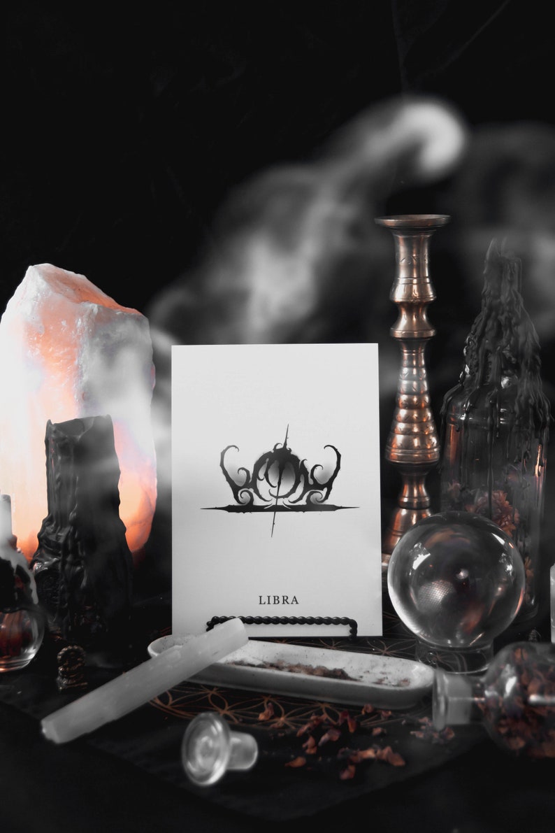 Gothic Home Decor, Libra Zodiac Sign Gift Ideas, Altar Decoration, Dark ...