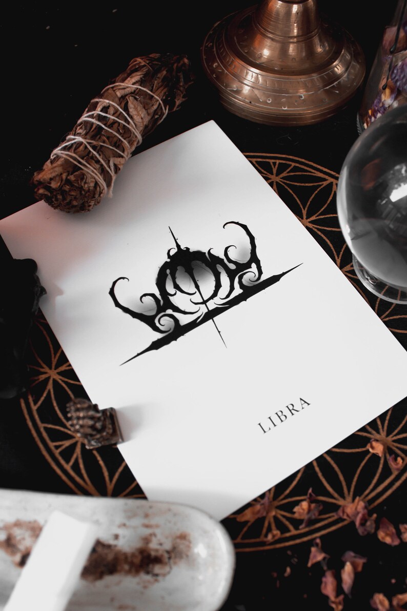 Gothic Home Decor, Libra Zodiac Sign Gift Ideas, Altar Decoration, Dark ...