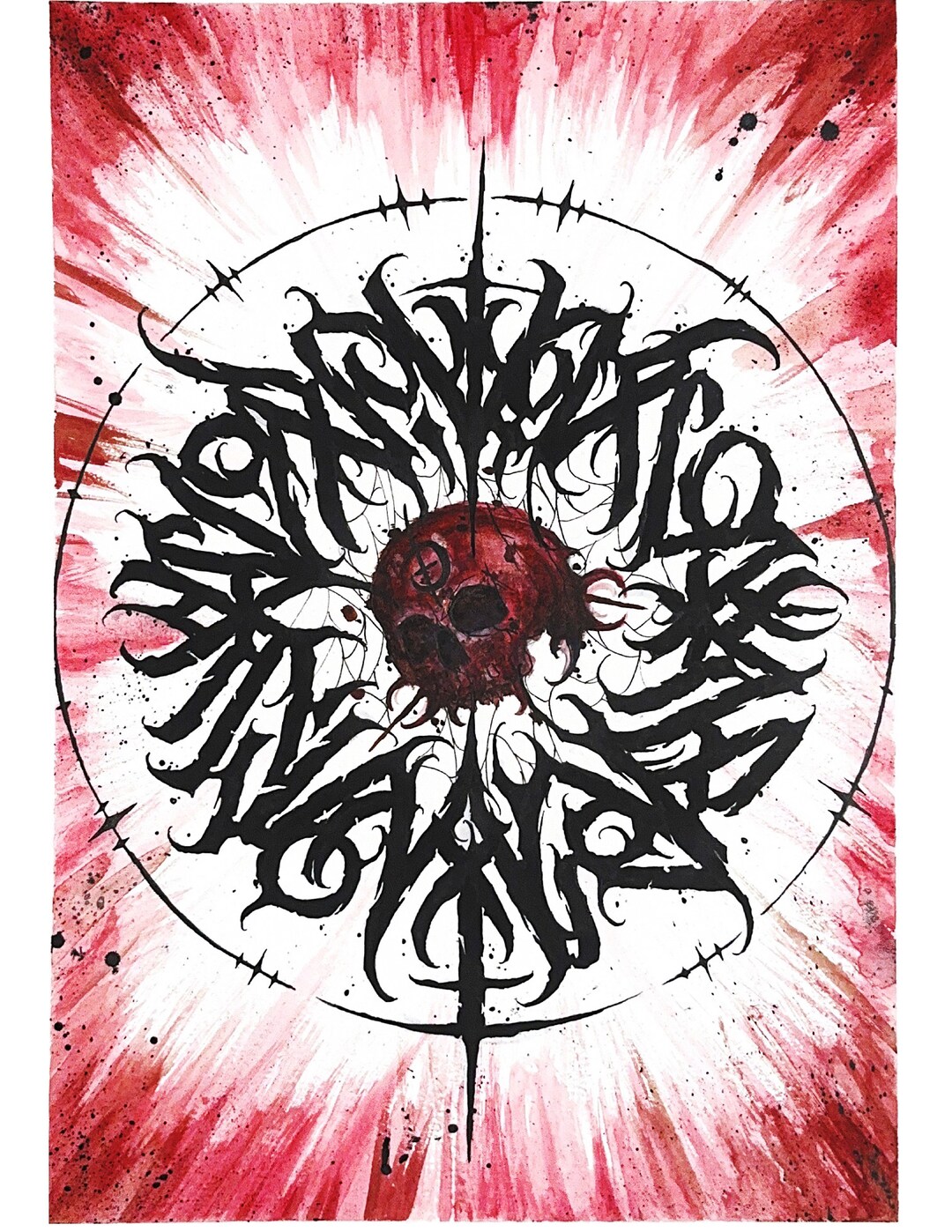 Eternal Gothic Art Print Calligraffiti Art Horror Artwork - Etsy