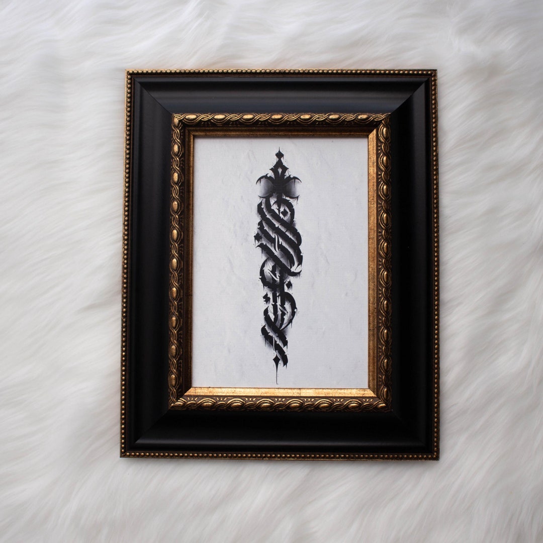 Spine Gothic Gallery Wall, Goth Art, Gothic Home Decor, Abstract Art ...