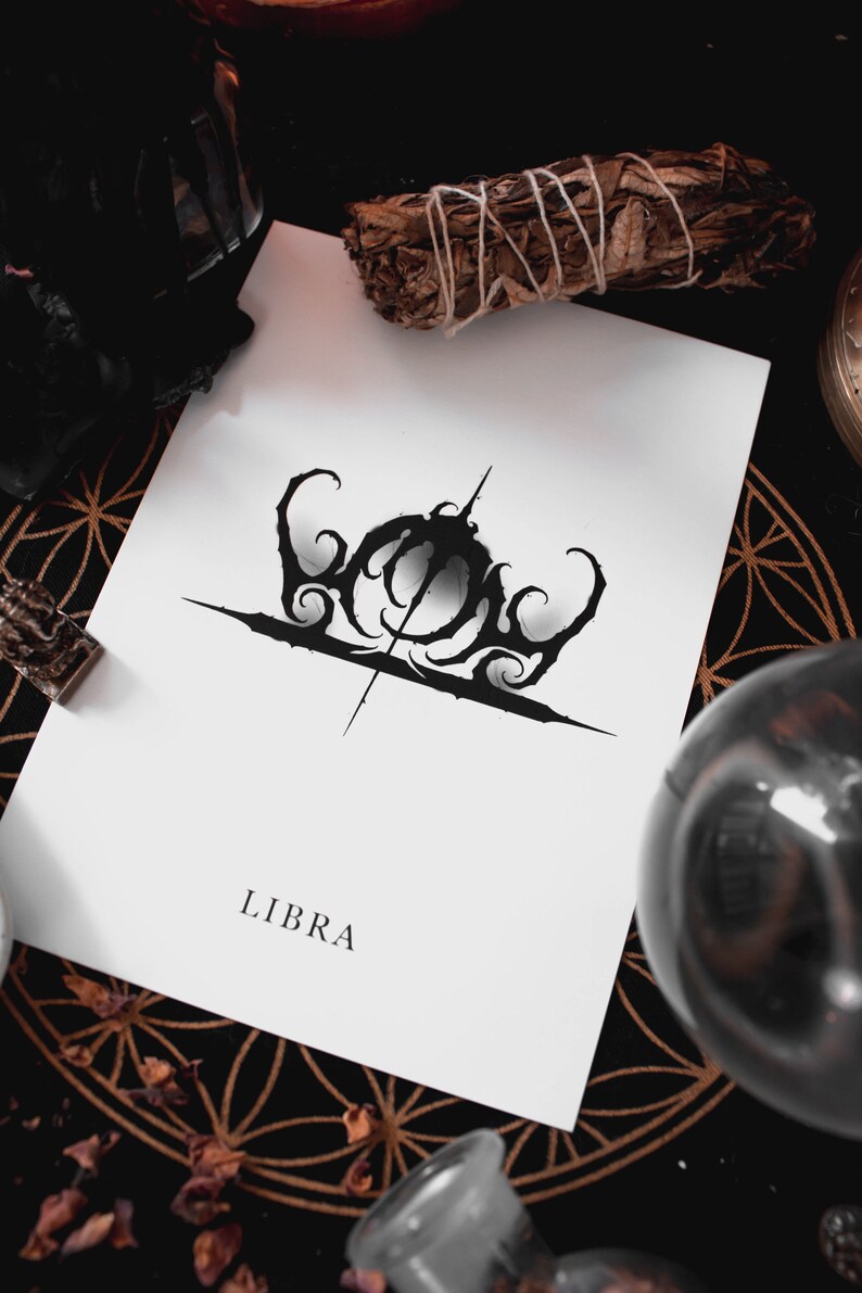 Gothic Home Decor, Libra Zodiac Sign Gift Ideas, Altar Decoration, Dark ...