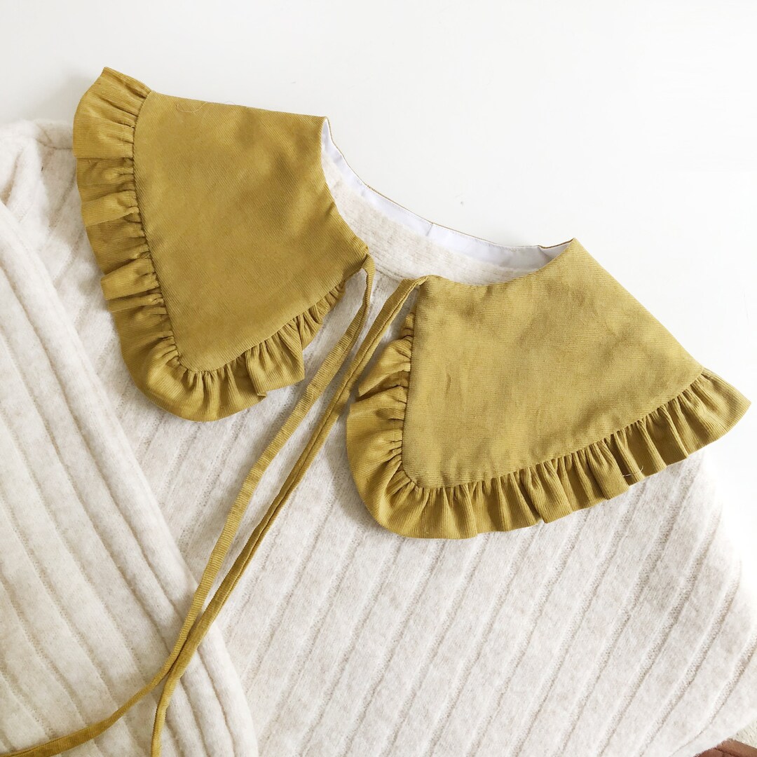 Corduroy Removable Collar, Frill Collar, Detachable Frill Collar ...