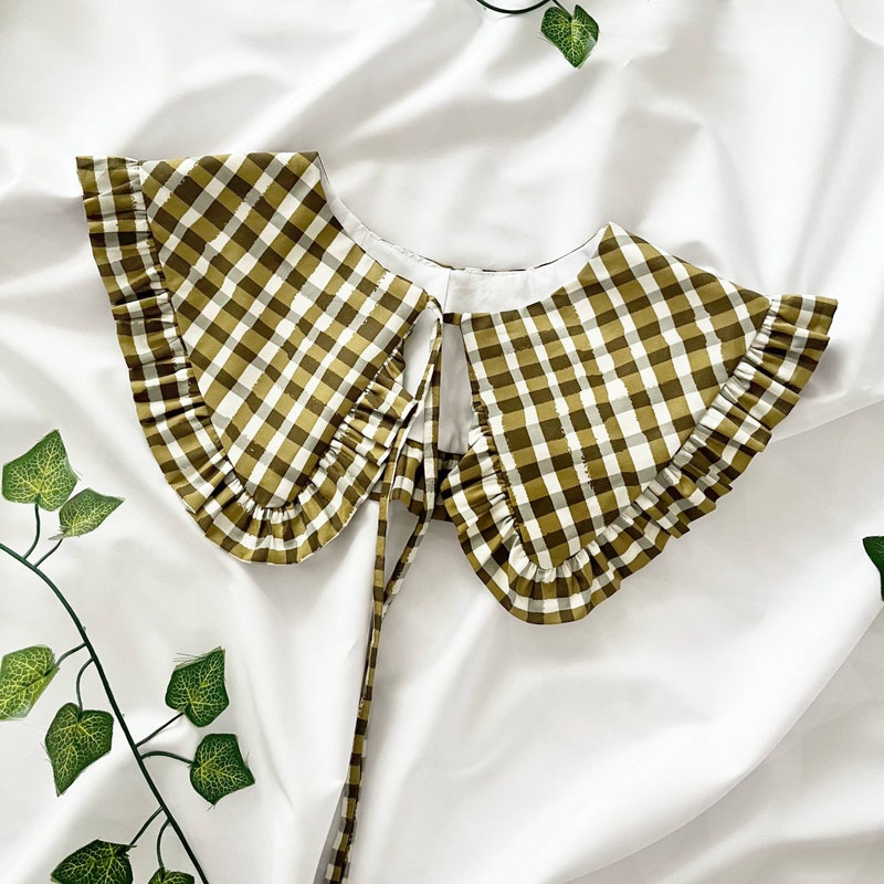 Gingham Removable Collar - Etsy