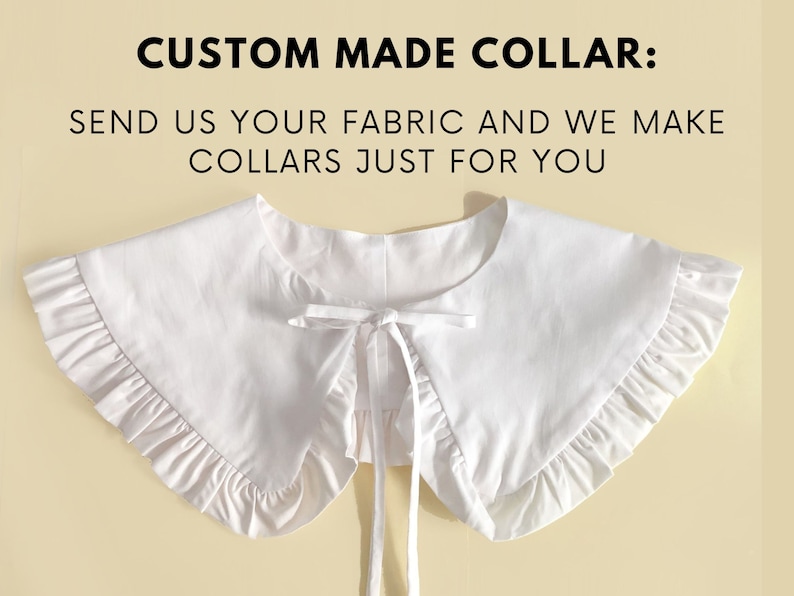 Custom Made Detachable Frill Collar: Layering Cotton Collar - Etsy