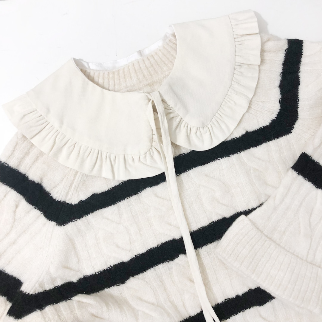 Cream Corduroy Removable Collar, Frill Collar, Detachable Frill Collar ...