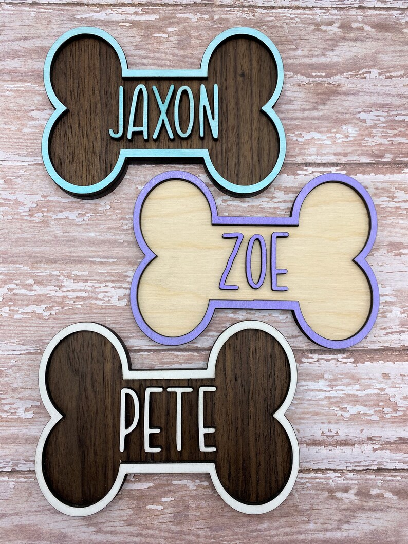 Dog Name Magnet Personalized Bone Magnet Pet Memorial Dog - Etsy
