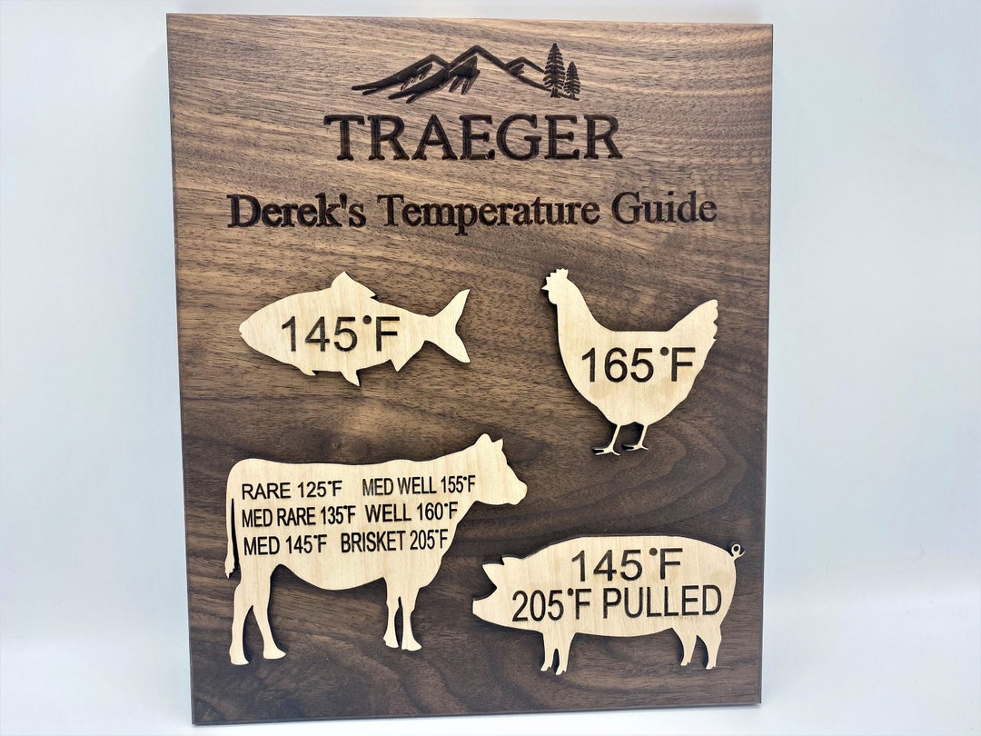 Grill Magnet, Traeger Grill Magnet, Meat Temperature Magnet, Cooking ...