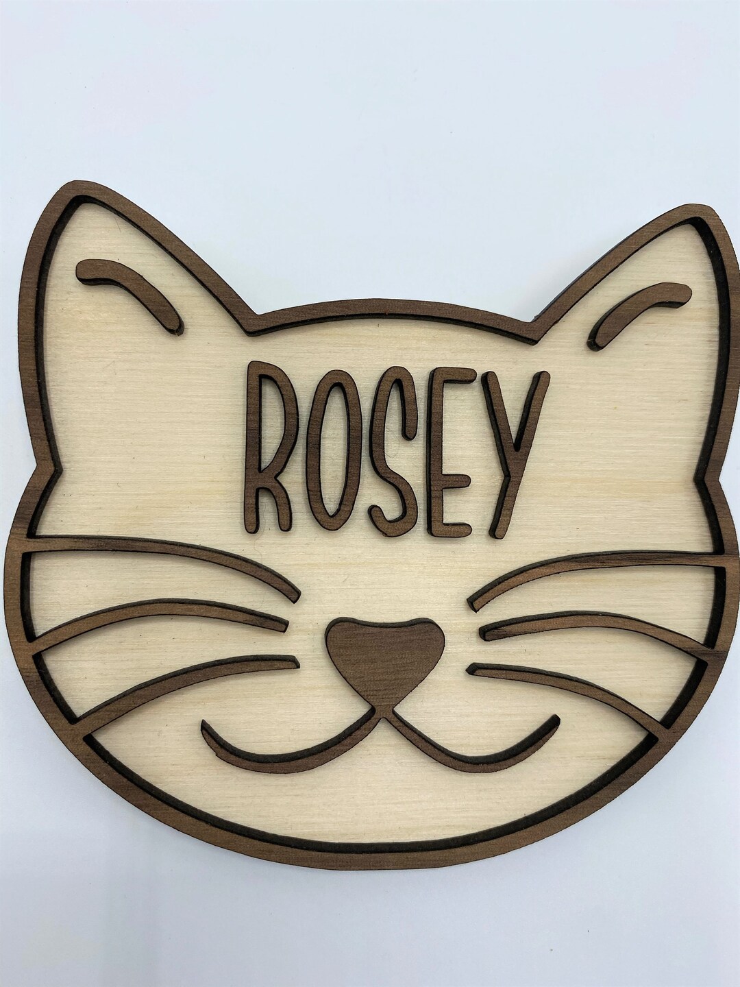 Custom Cat Head Magnet - Personalized With Your Cat's Name, Cat Lover ...