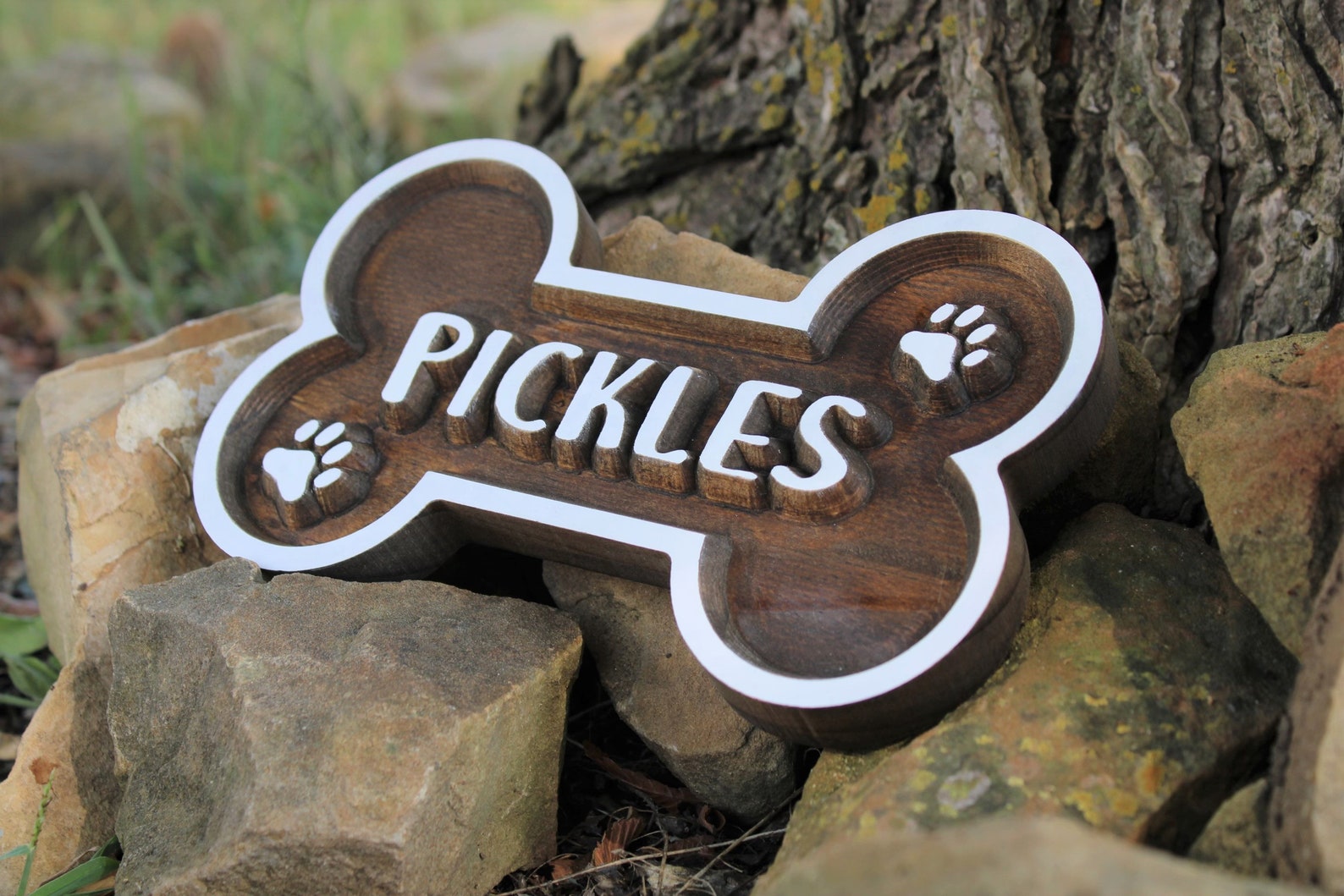 Dog Sign Pet Name Sign Personalized Home Decor Dog - Etsy