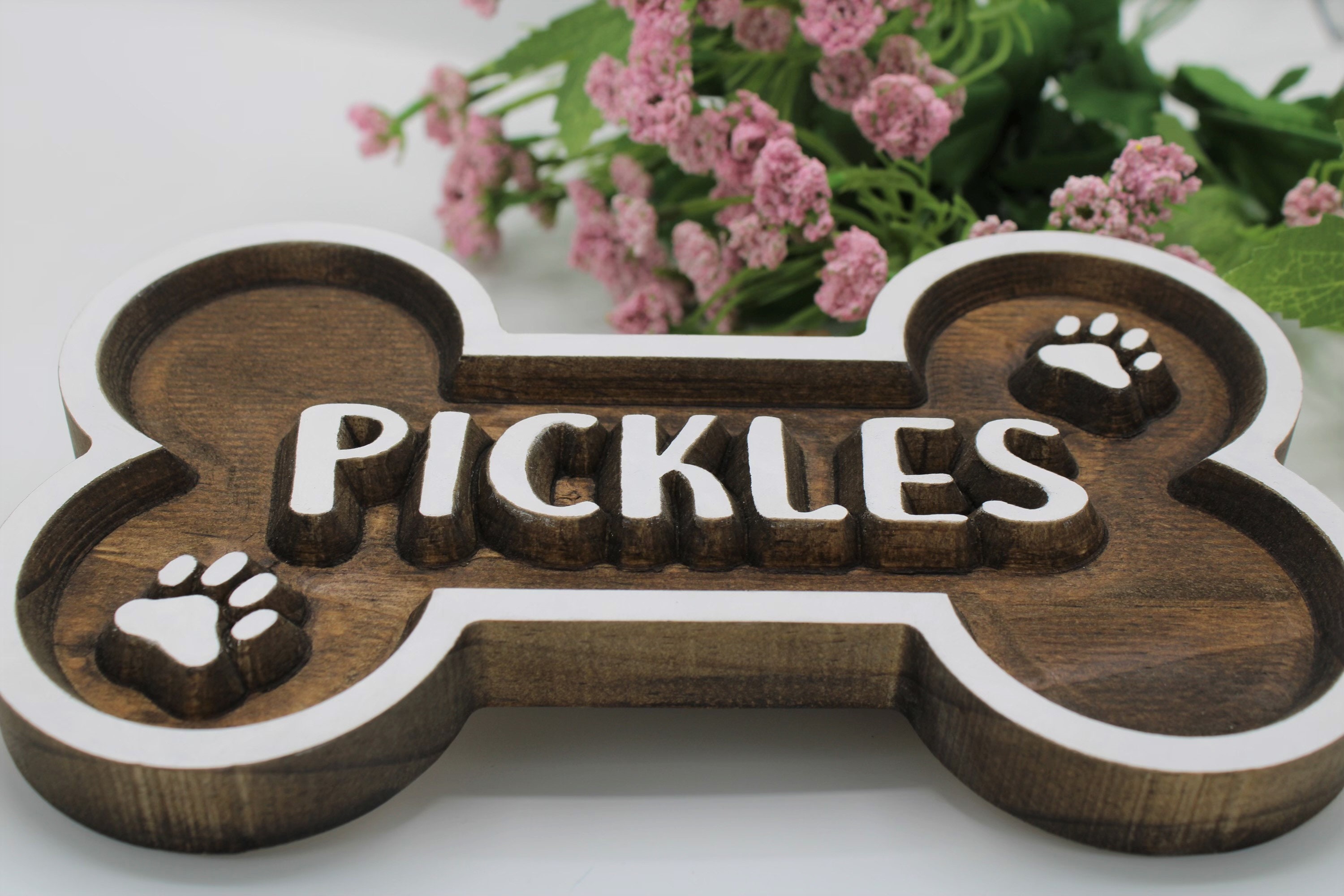 Dog Sign Pet Name Sign Personalized Home Decor Dog | Etsy