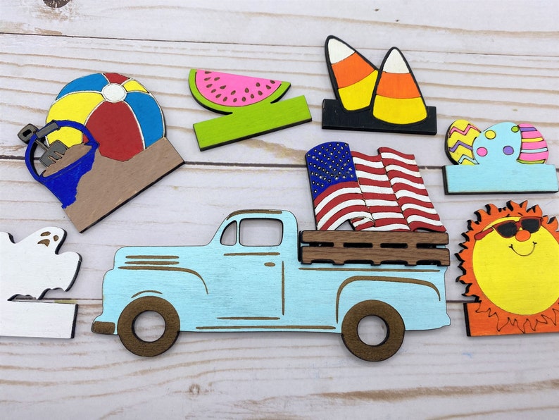 Vintage Farm Truck Magnet Fridge Magnet Interchangeable | Etsy