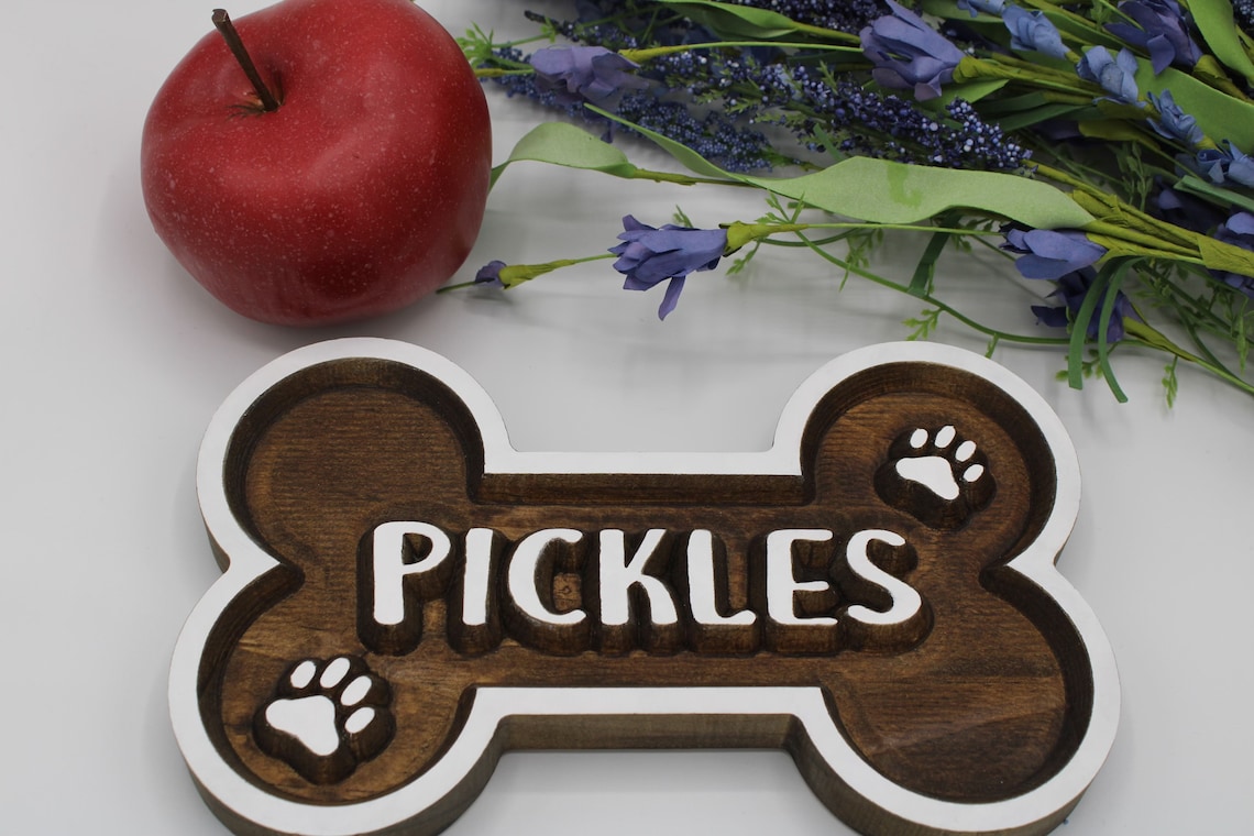 Dog Sign Pet Name Sign Personalized Home Decor Dog | Etsy