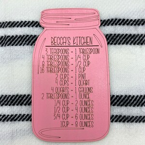 Kitchen Measurement Conversion Magnets, Kitchen Decor, Refrigerator ...