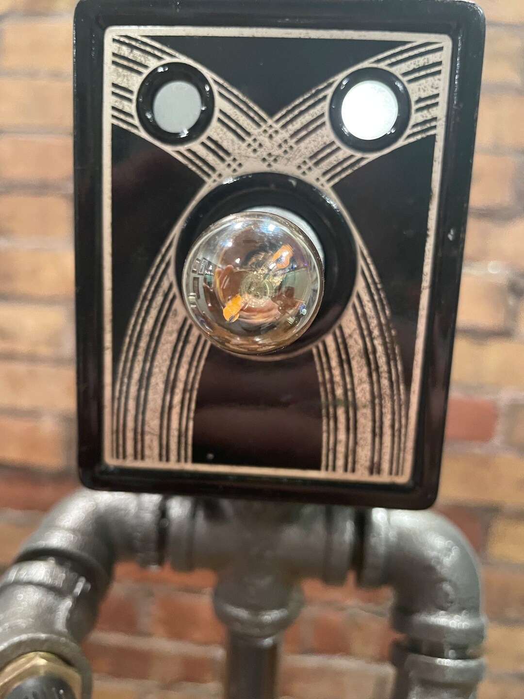 Sears Roebuck Ansco Marvel S-20 art Deco Box Camera Lamp Camera Lamp ...