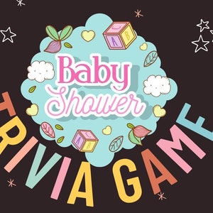 Trivia Baby Shower Game Trivia Night Virtual Baby Shower Zoom Game ...