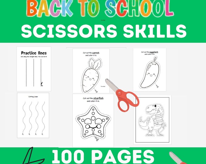 Scissor Skills Cutting Practice Preschool Worksheets Preschool ...