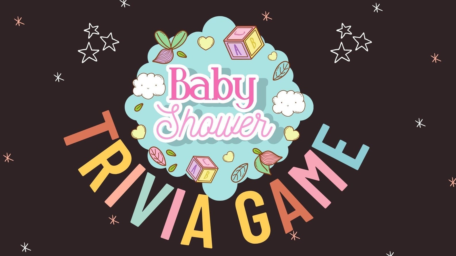 Trivia Baby Shower Game Trivia Night Virtual Baby Shower | Etsy