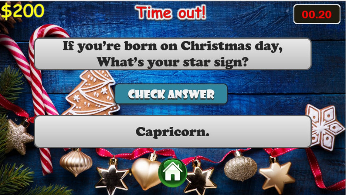 Christmas Jeopardy With Scoreboard Fun Christmas Trivia - Etsy