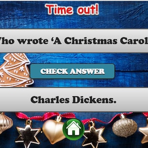 Christmas Jeopardy With Scoreboard Fun Christmas Trivia Powerpoint Game ...