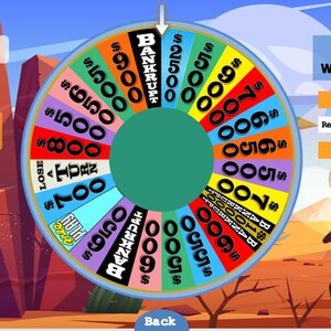 Virtual Party Wheel Style Game Customizable Powerpoint Game PC & Zoom ...