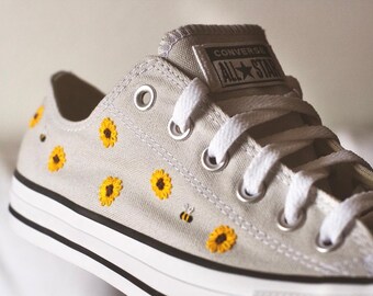 Sunflower Converse - Etsy