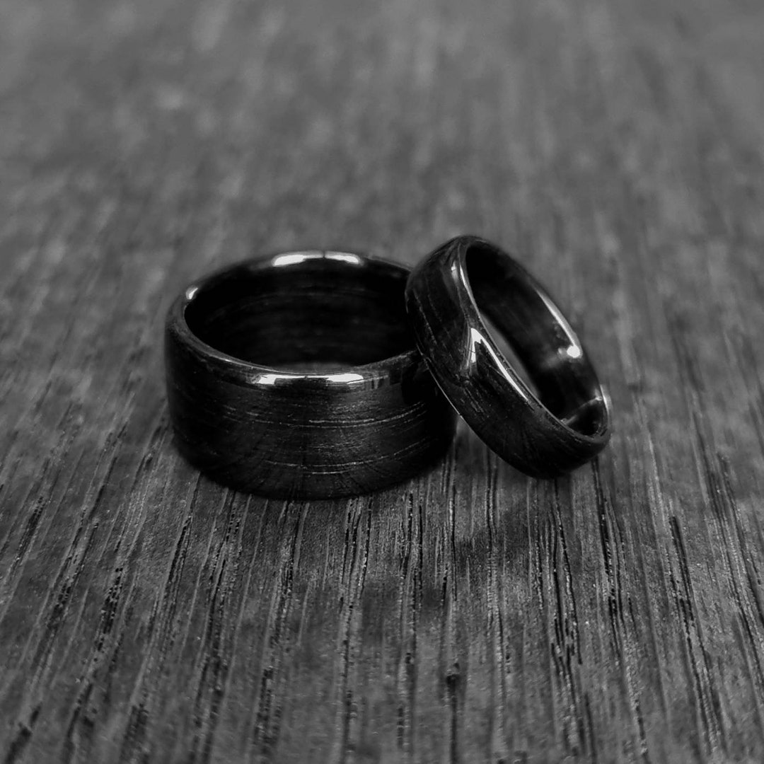 Black Oak Ring - Hand Made Bent Wood Ring - Wooden Wedding Band ...