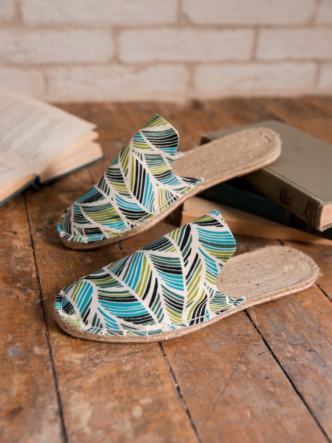 Espadrilles Mules Men DIY Kit: Custom Green Mules Men_diy Kit for Men ...