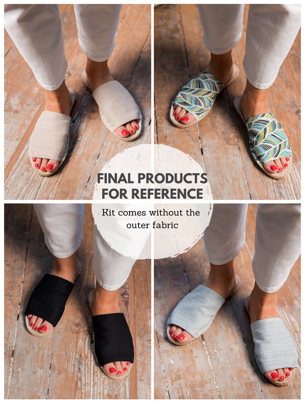 Printable Slippers Pattern Woman Diy_download Espadrille Slippers ...
