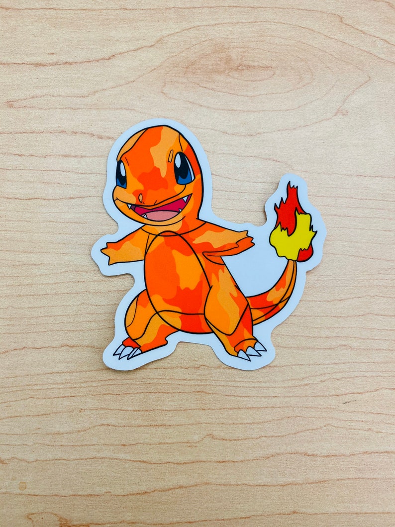 Charmander Pokemon Sticker | Etsy