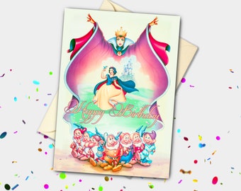 Snow White Card | Etsy