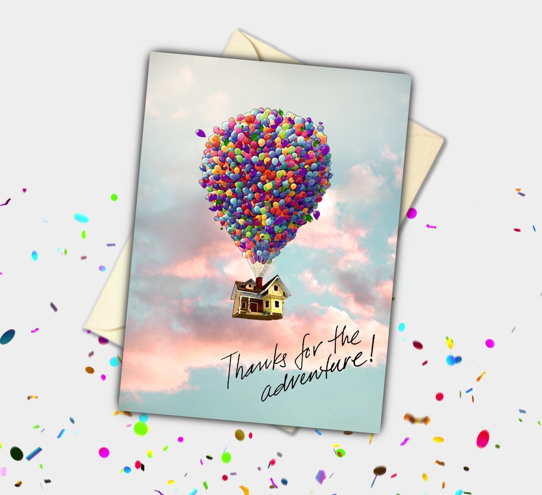 UP thanks for the Adventure Personalised Birthday Card - Etsy
