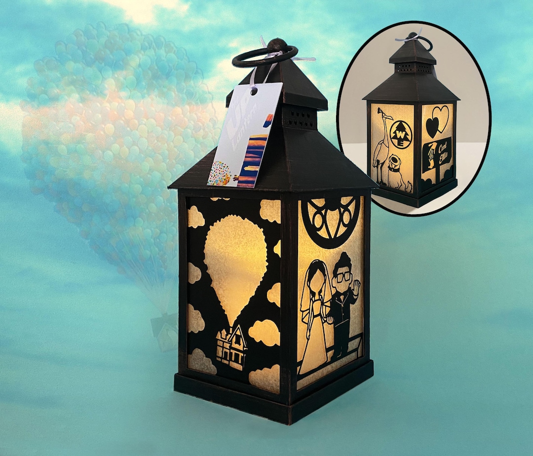 UP Lantern -- Carl, Ellie, Russell, Kevin & Dug | Light up Home Décor ...