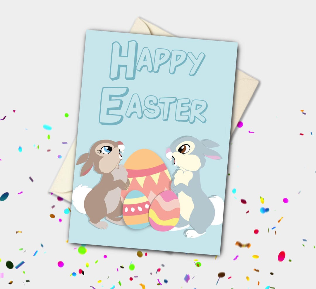 Bambi's Thumper and Miss Bunny Egg-cellent Celebration Personalised ...