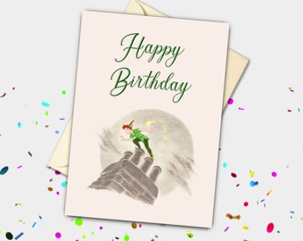 Peter Pan Card | Etsy