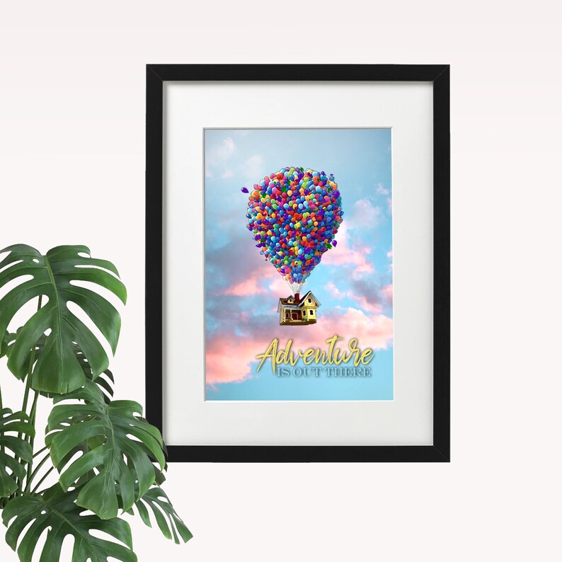 UP 'adventure is Out There' Wall Art Print - Etsy