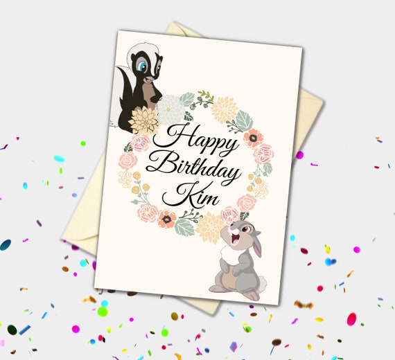 Thumper Birthday Wishes Thumper Party Etsy