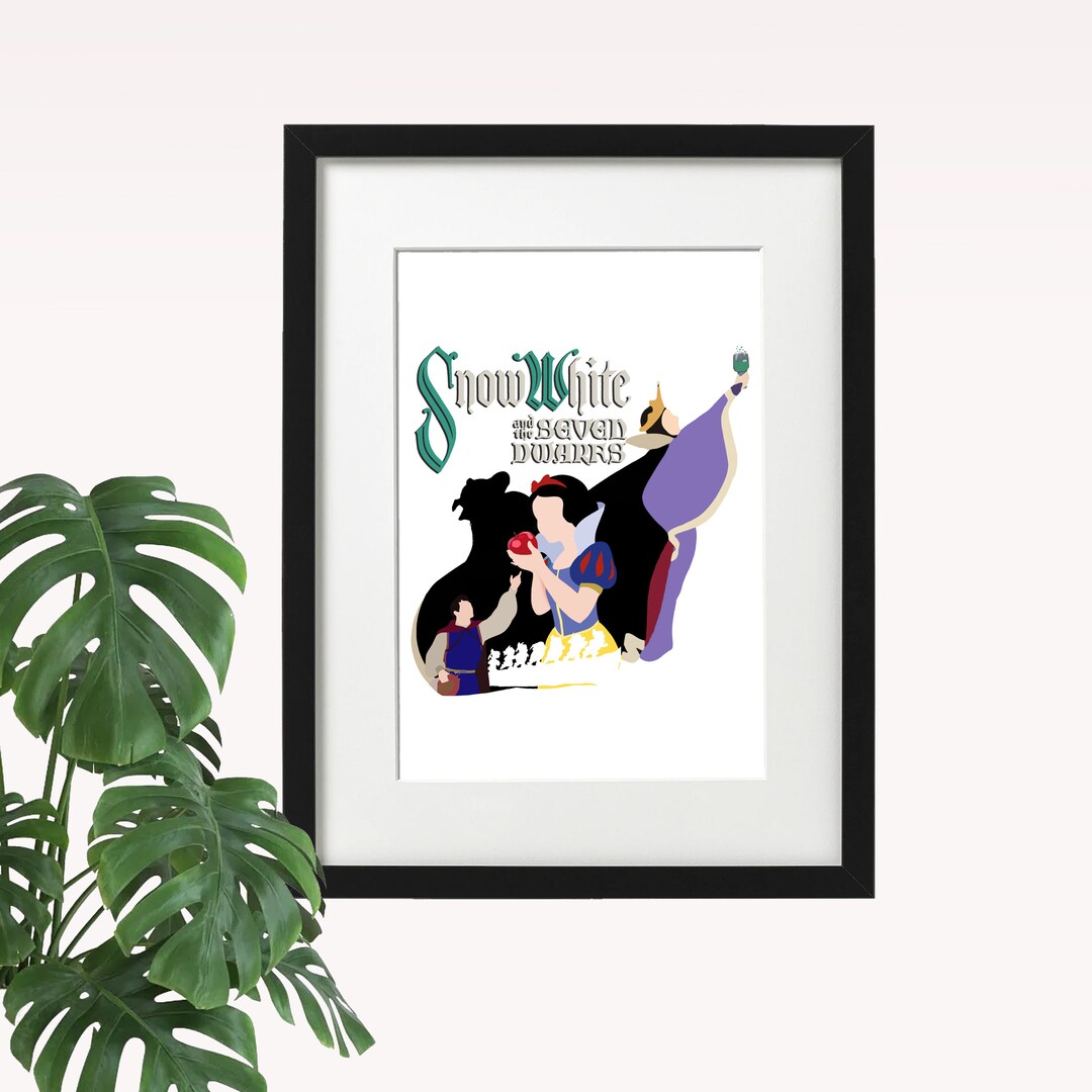 Snow White and the Seven Dwarfs Story Wall Art Print - Etsy