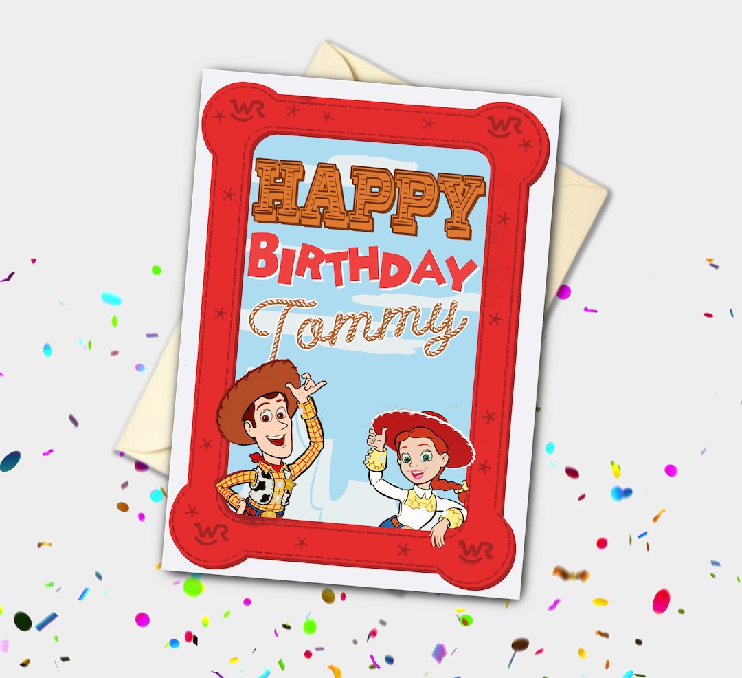 Woody's Roundup Birthday Celebration Card - Etsy