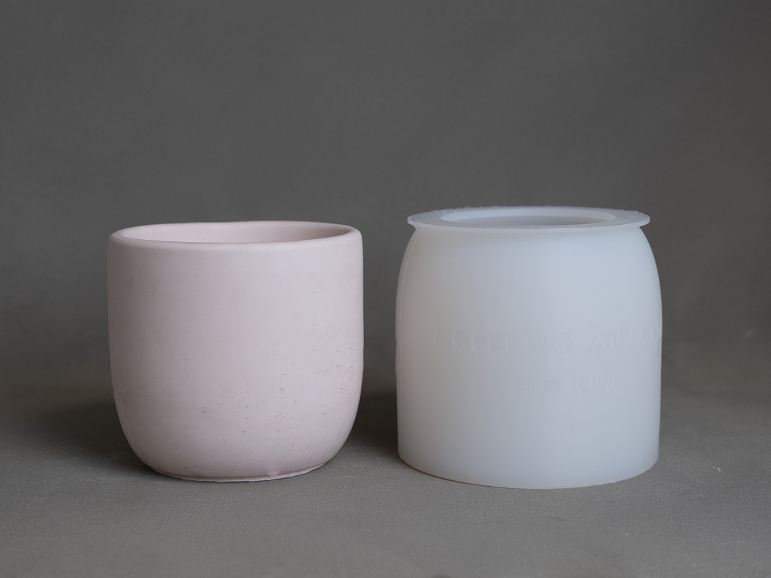 6" Tulip Planter Silicone Mold: Concrete, Resin, Plaster - Etsy