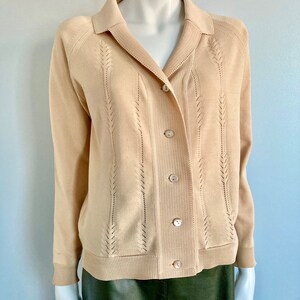 1970s Knit Cardigan, Size M - Etsy