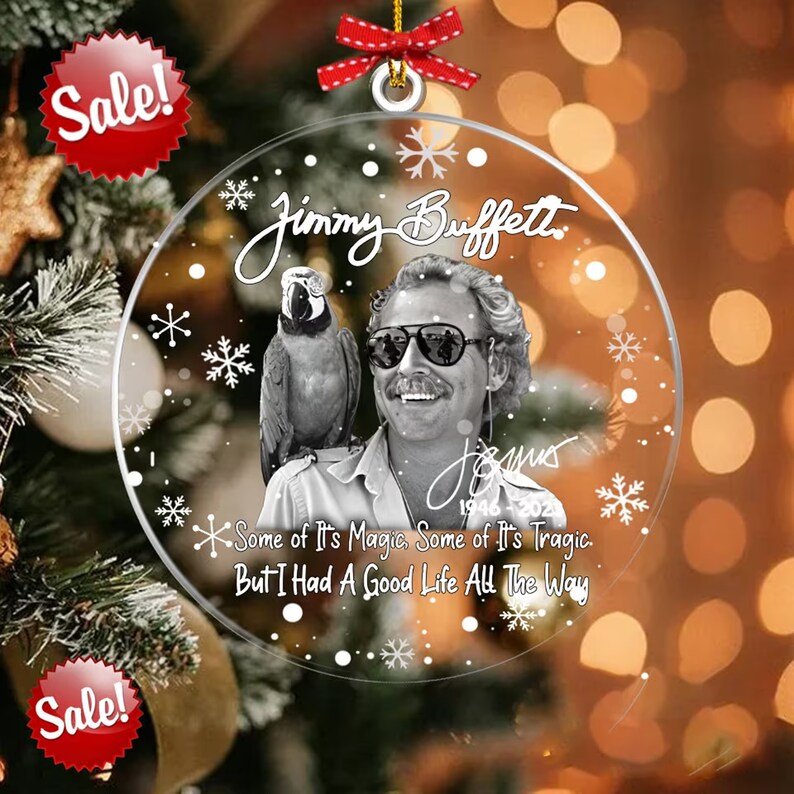 Jimmy Buffett Memorial Ornament Cheeseburgers in Paradise - Etsy Canada